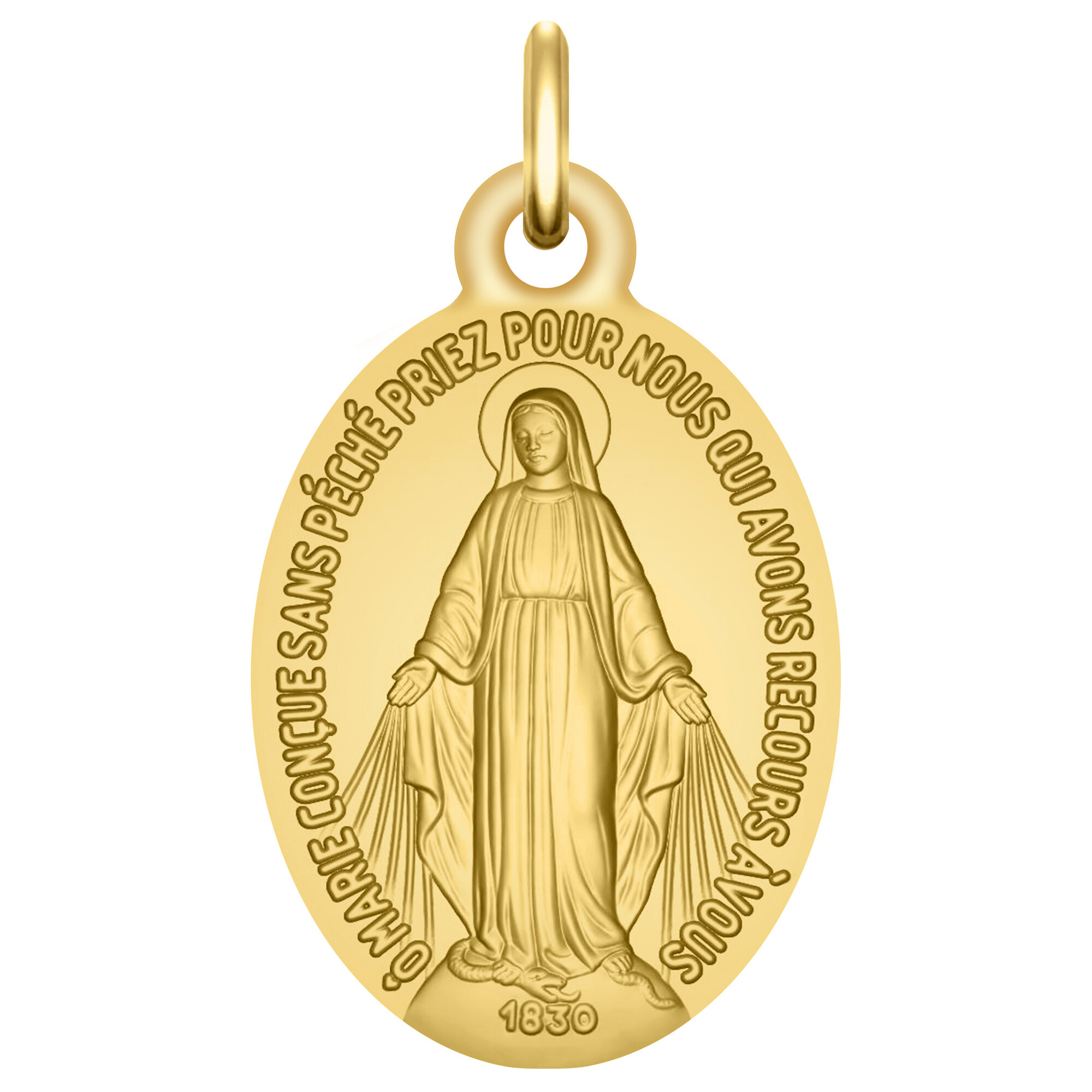 Médaille Vierge Miraculeuse - Or jaune 9ct · Maison de la Médaille